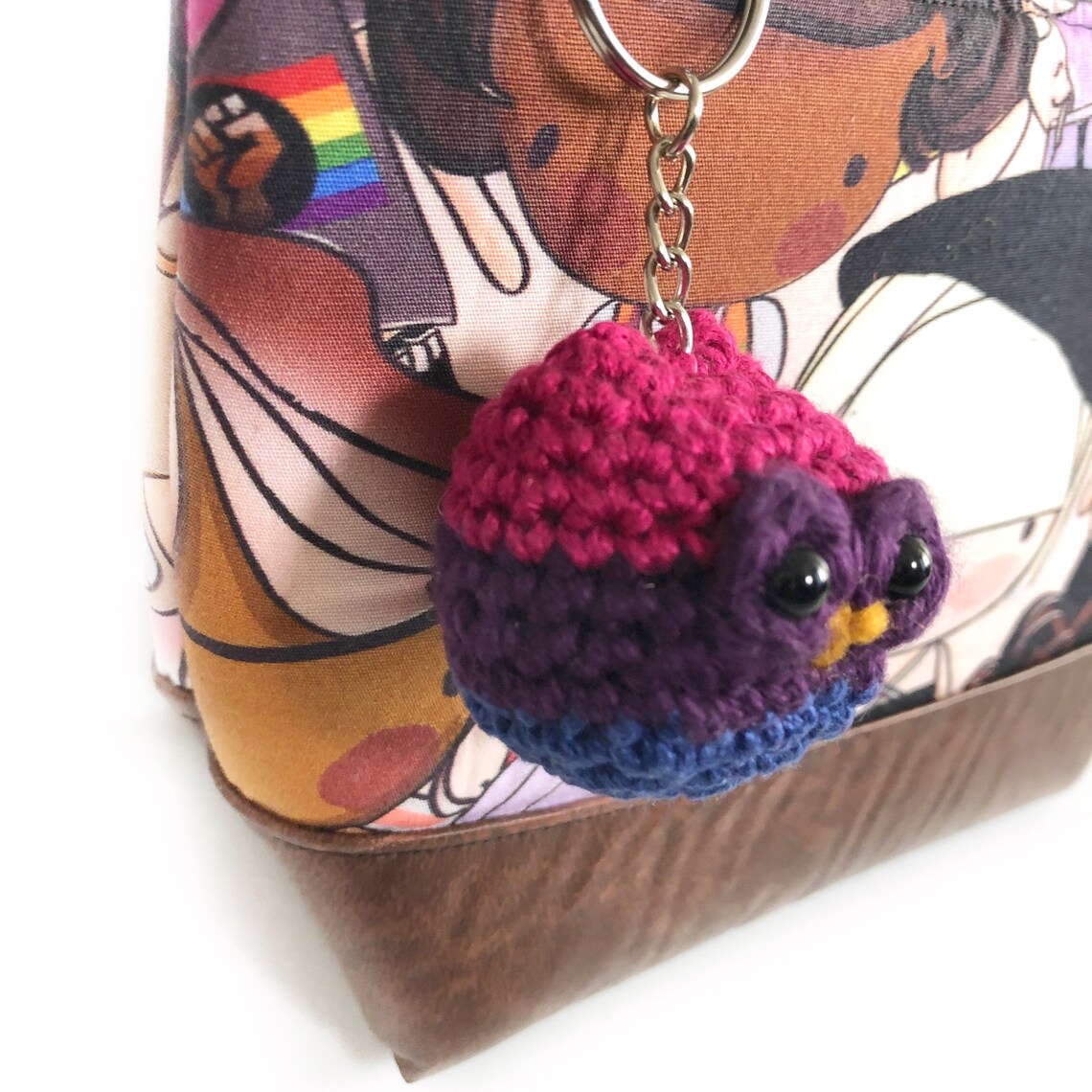 Bi Pride Keychain Bisexual Pride Gift LGBTQ Keychain LGBT | Etsy