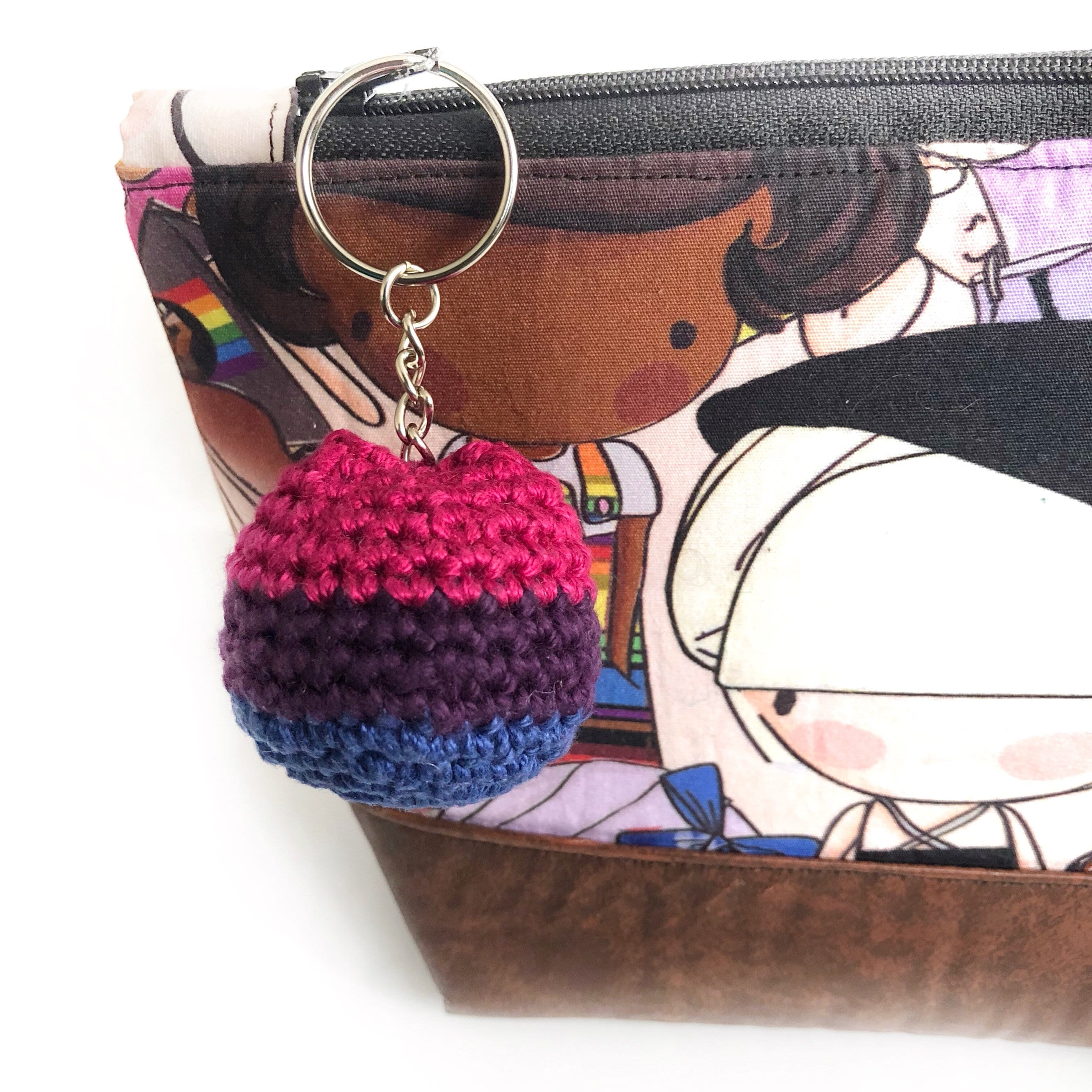 Bi pride keychain bisexual pride gift LGBTQ keychain LGBT | Etsy