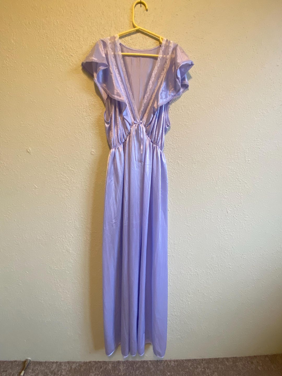 1980s Lilac Nightgown Lingerie Sexy Feminine Pippa Dee Made in Britain ...
