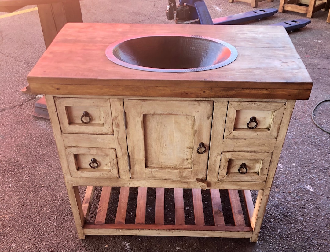 Ladder Bottom Bathroom Vanity - Etsy