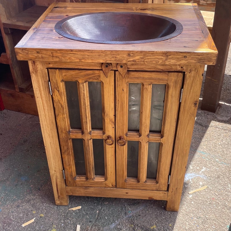 Rustic Bathroom Vanity - Etsy