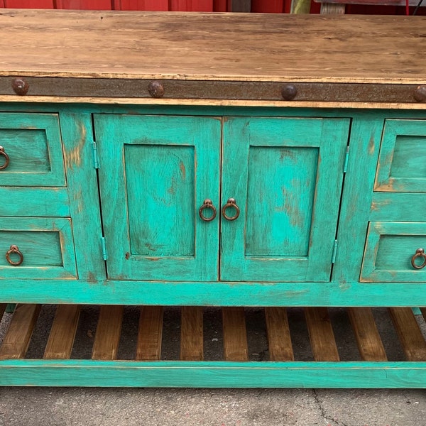 Turquoise Vanity - Etsy