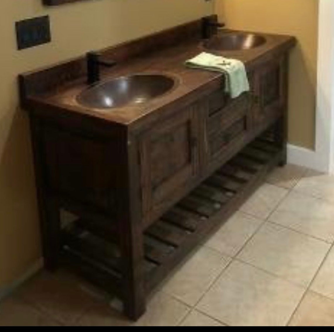 Rustic Bathroom Vanity Ladder Bottom - Etsy