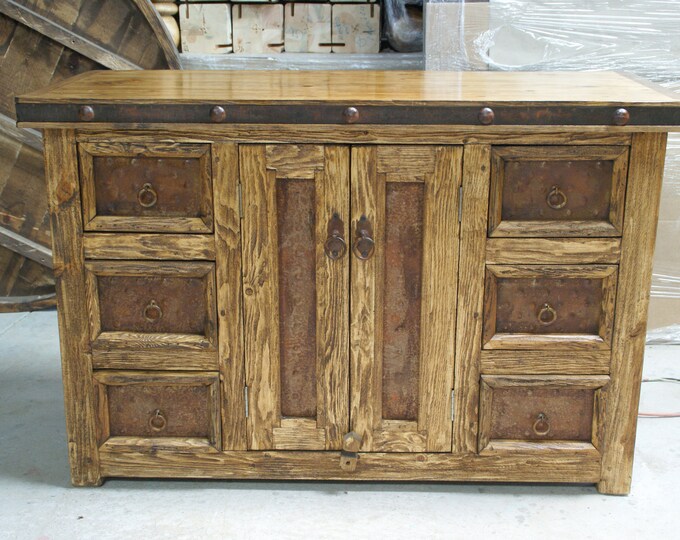 Wire Brush Rustic Vanity - Etsy