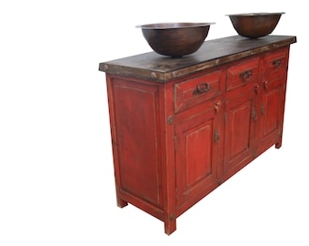 Small Rustic Bathroom Vanity | Etsy