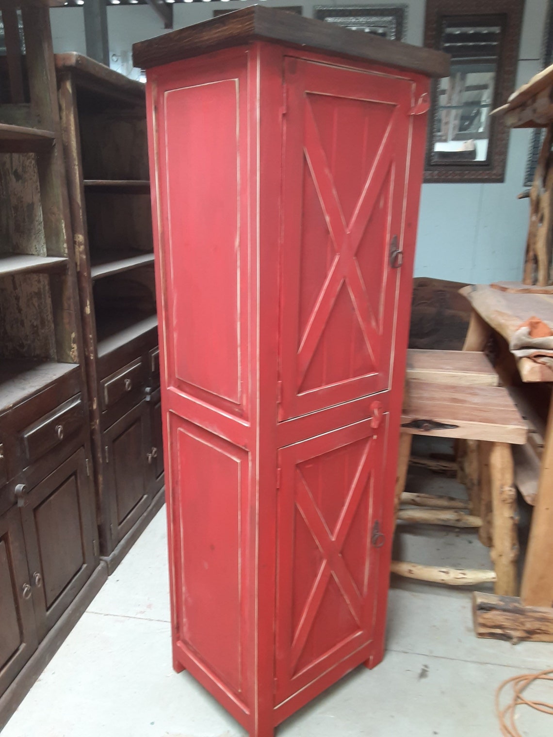 Rustic Bathroom Linen Cabinet - Etsy