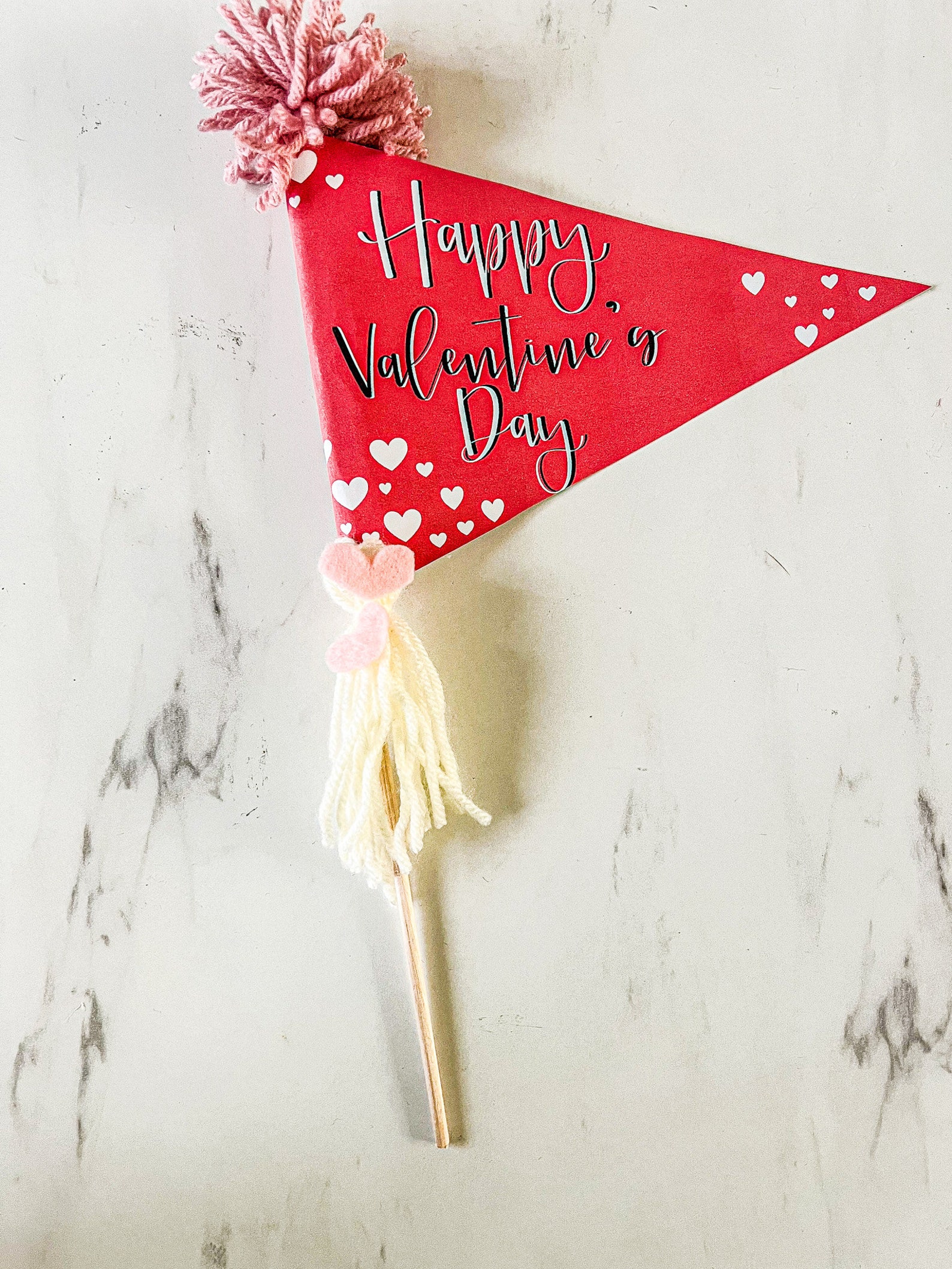 Valentine's Day Basket Flags / Printable Valentine Flags/ Valentine ...
