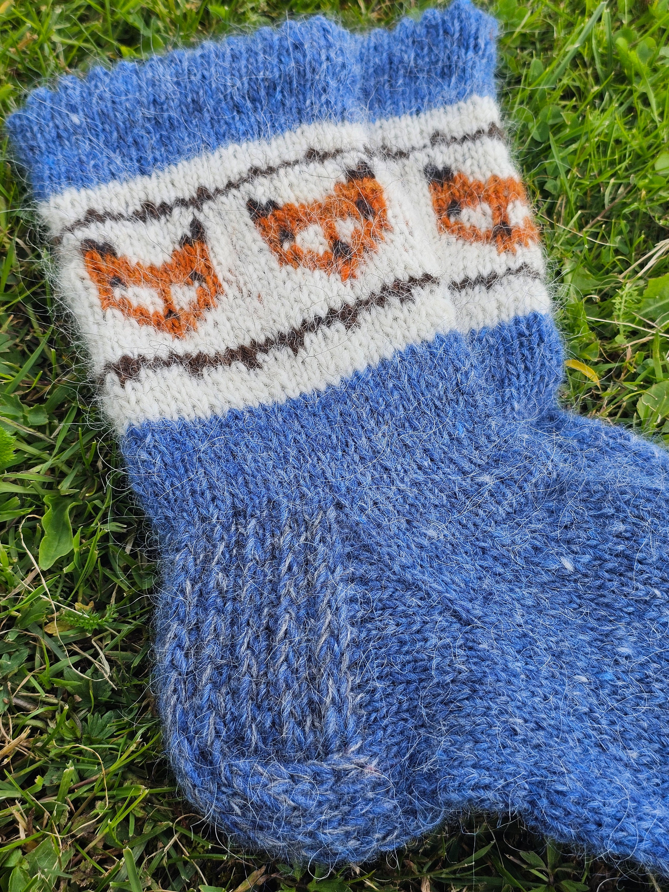 MADE TO ORDER, Icelandic Wool Fox Socks - Etsy