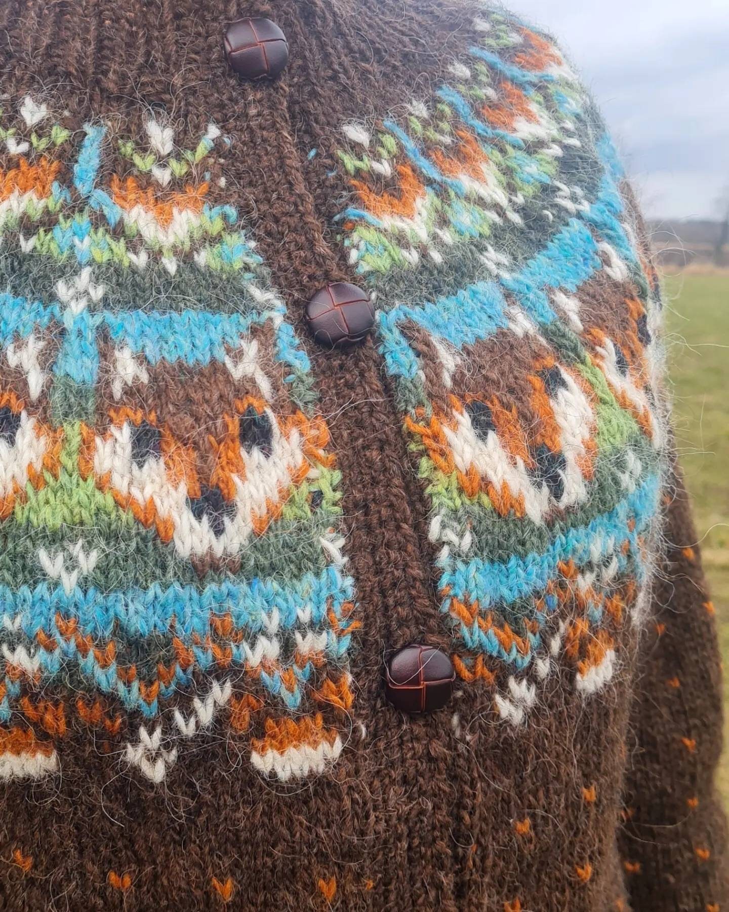 Ready to Ship, Lettlopi Cardigan, Hand Knit Icelandic Cardigan, Fox ...