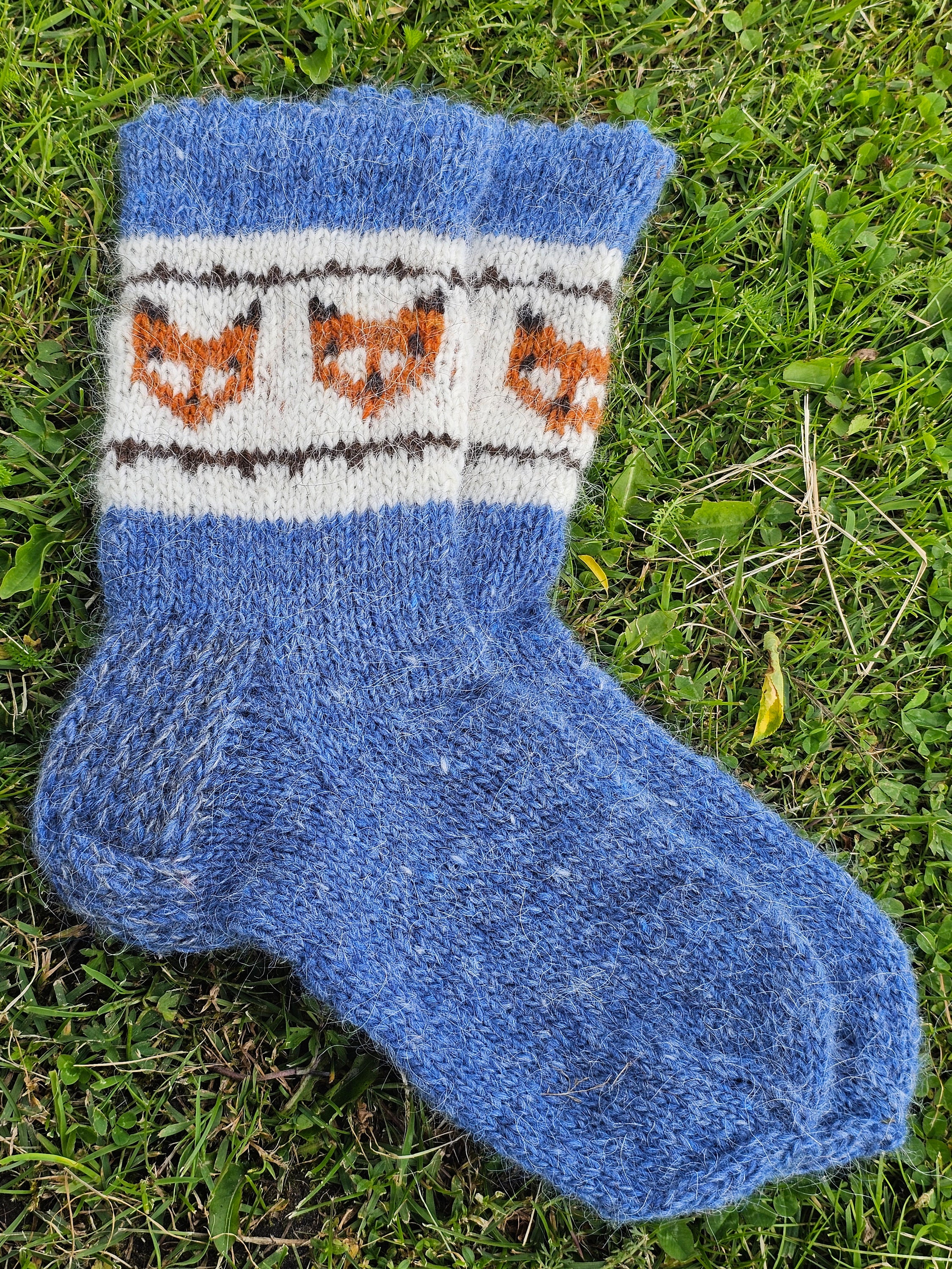 MADE TO ORDER, Icelandic Wool Fox Socks - Etsy
