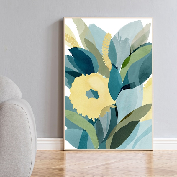 Yellow Teal Gray - Etsy