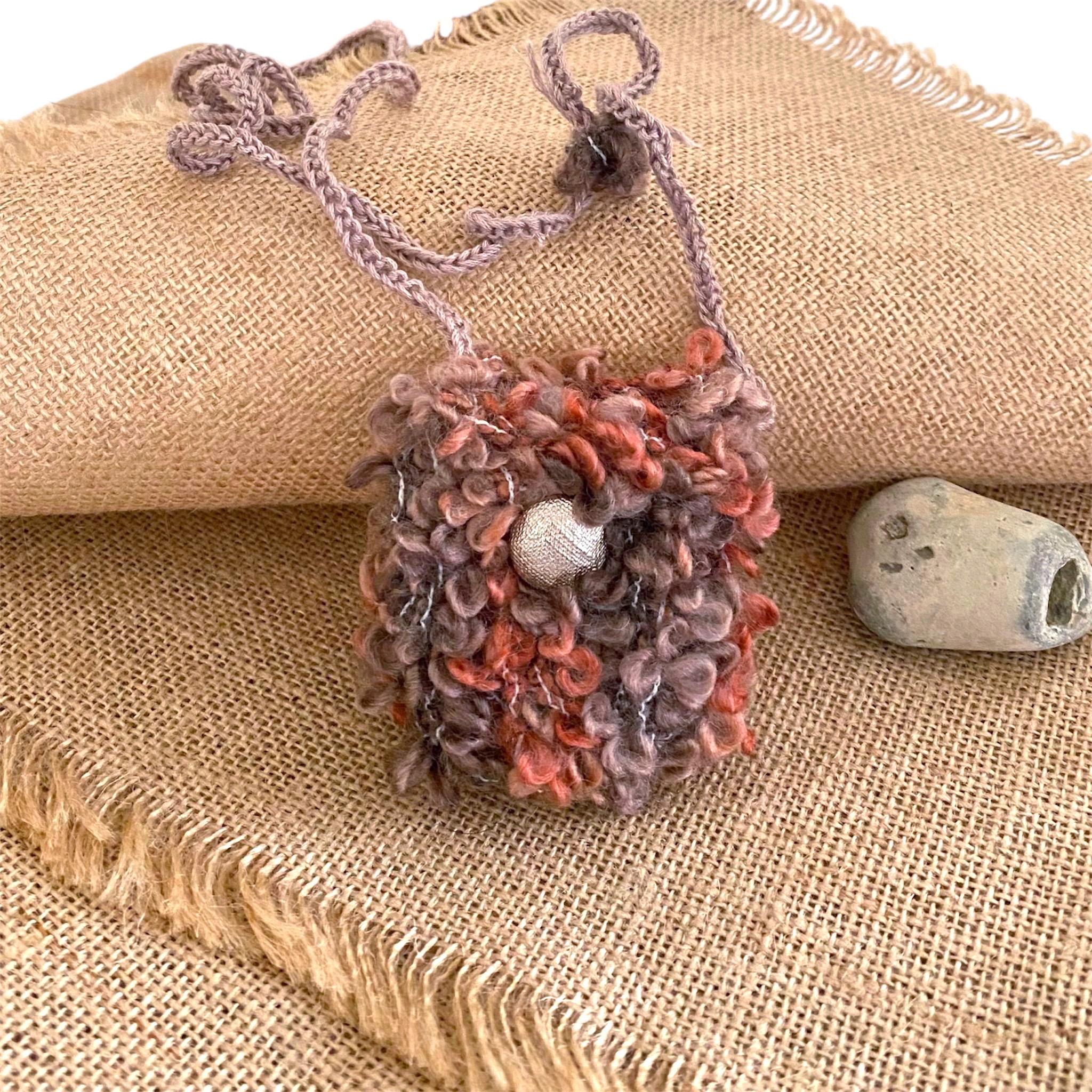 Handmade Amulet Pouch Necklace, Boho Lucky Bag - Etsy