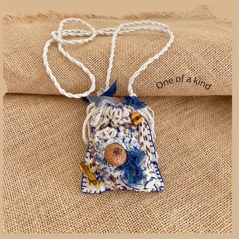Small Amulet Pouch Necklace - Etsy UK