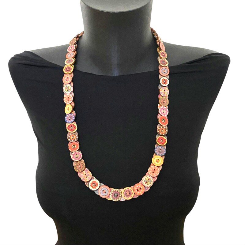 Buttons Necklace - Etsy