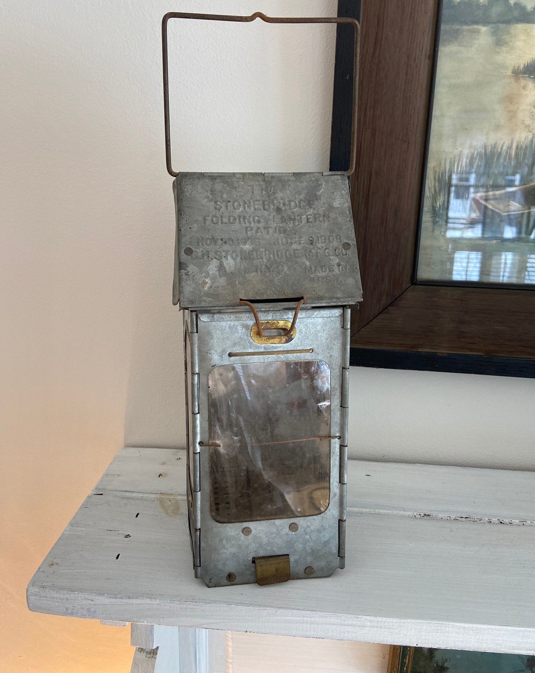 Antique Stonebridge Folding Lantern Army Trench Lantern - Etsy