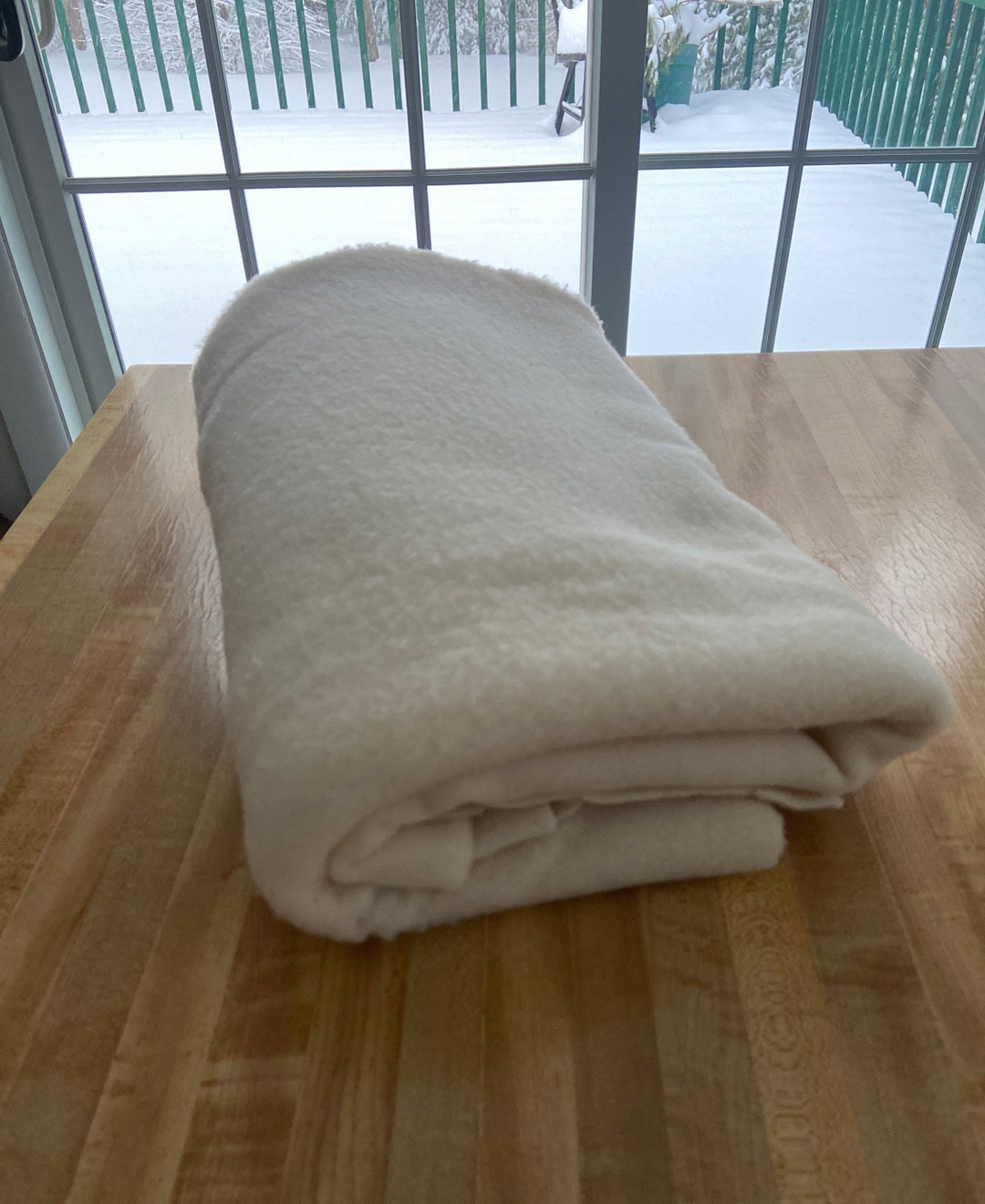 60X35 Creamy White Thick Fleece Fabric Winter White Fleece - Etsy