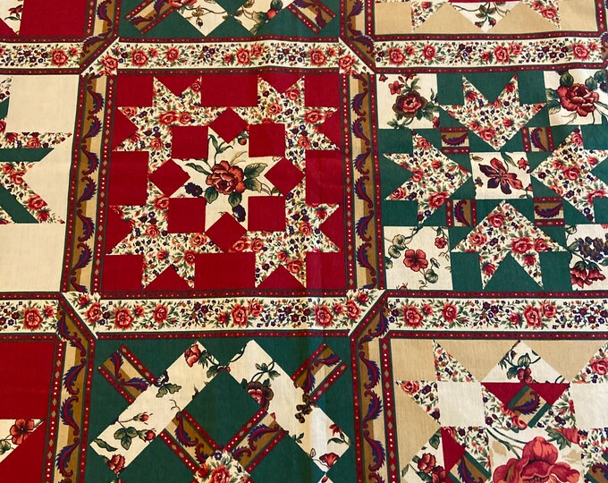 Vintage Ozark Calico Quilting Squares Fabric by Fabri-quilt Inc. - Etsy