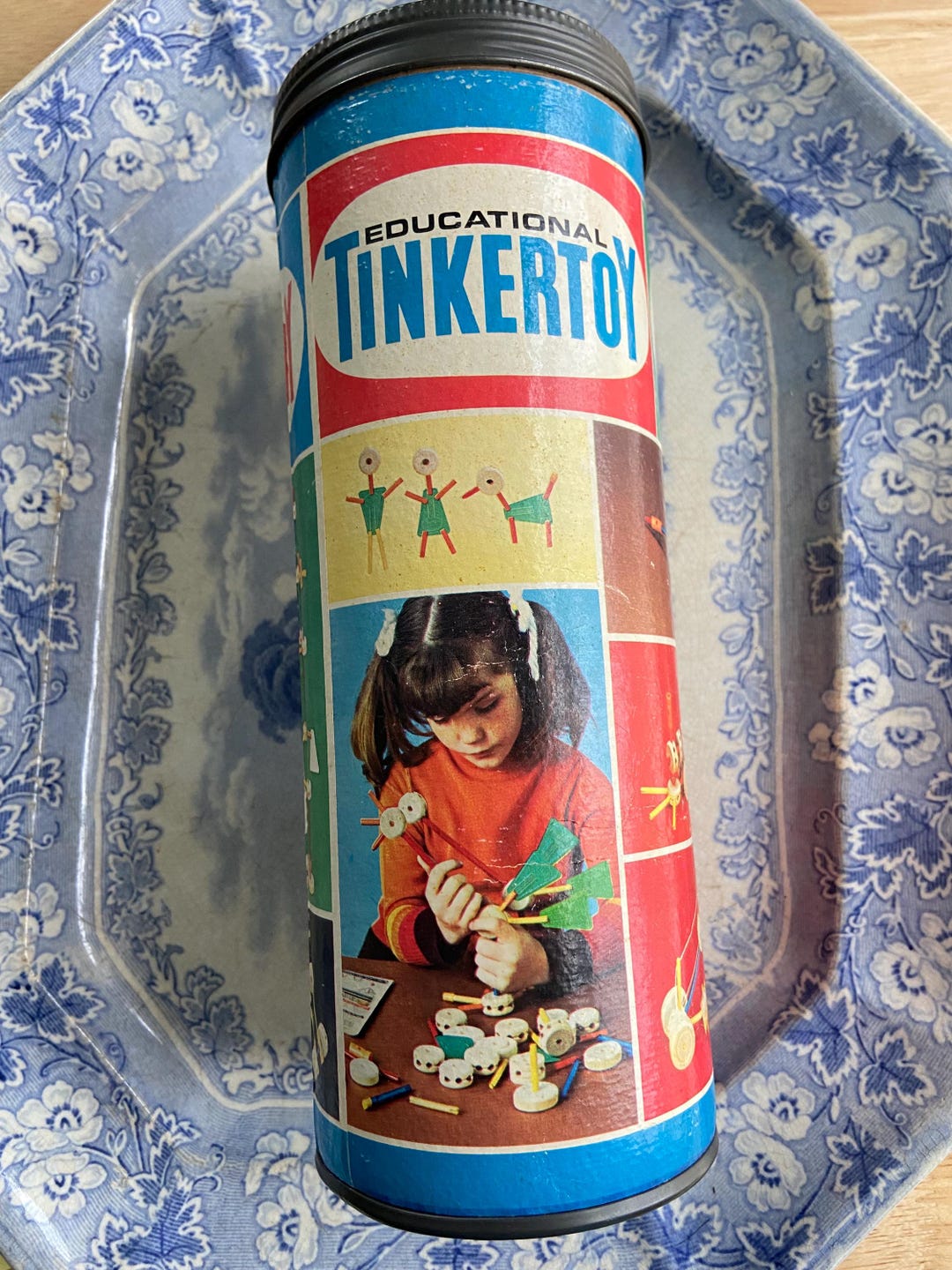 Vintage Tinker Toys - the Original Tinkertoy Creative Starter Pack - Etsy