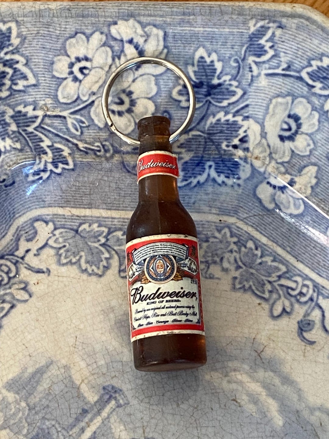 Mini Budweiser Bottle Keychain Bottle Opener - Vintage Budweiser ...