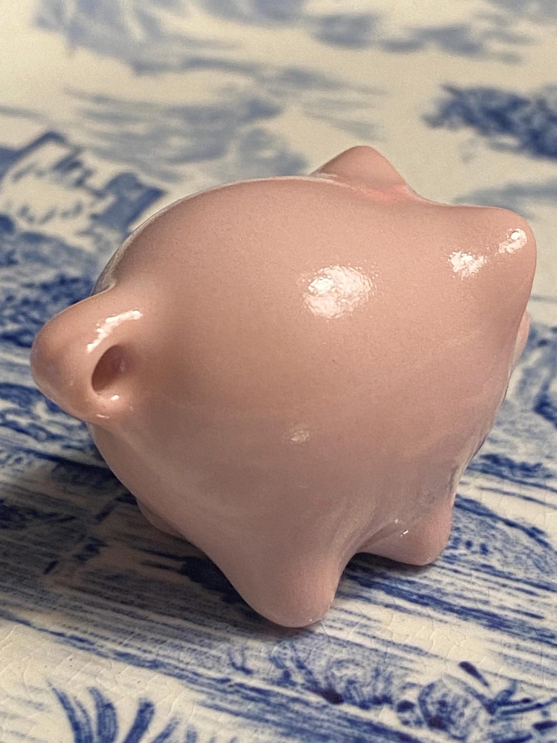 Mini Pink Piggy Figurine - Etsy