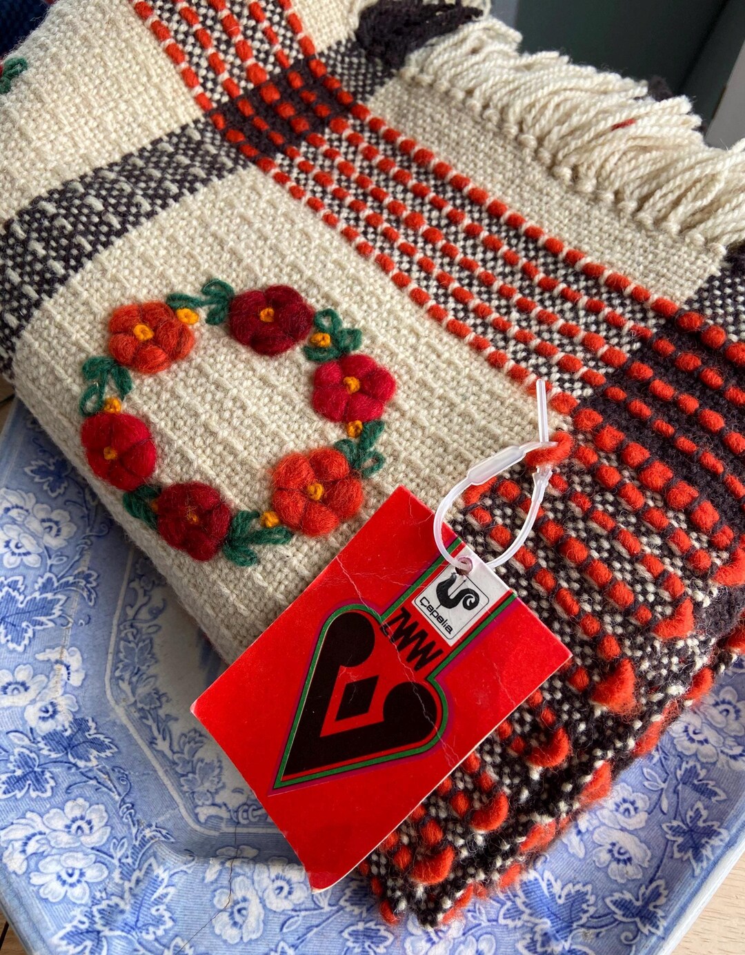 Vintage Cepelia ZWW Wool Table Runner Made in Poland 80”x25” - Etsy