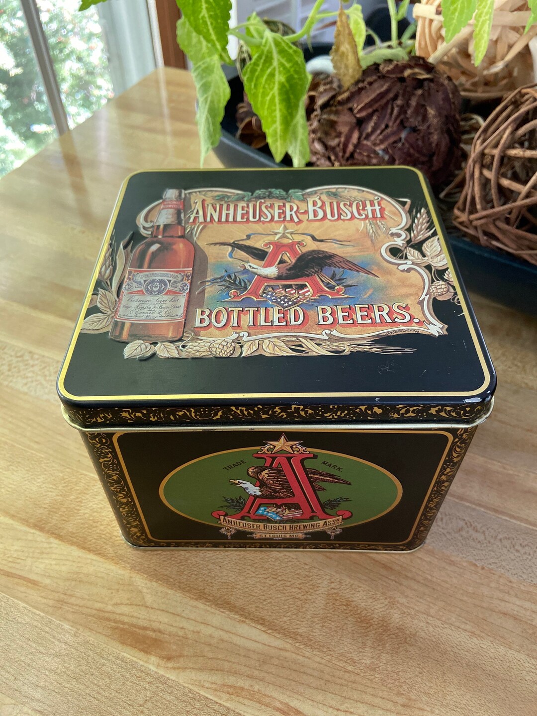 Anheuser Busch Tin - Vintage Anheuser-busch Box Container - Etsy