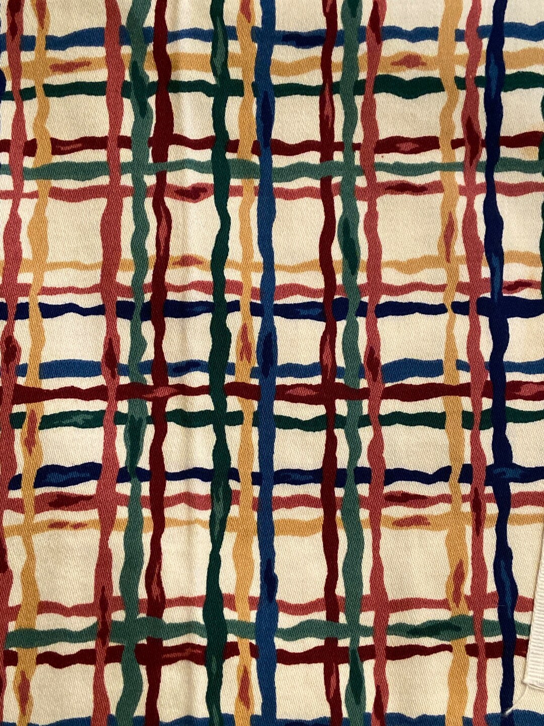 Western Textile Fabric Imperfect Piece ~ Colorful Weave Print Home ...