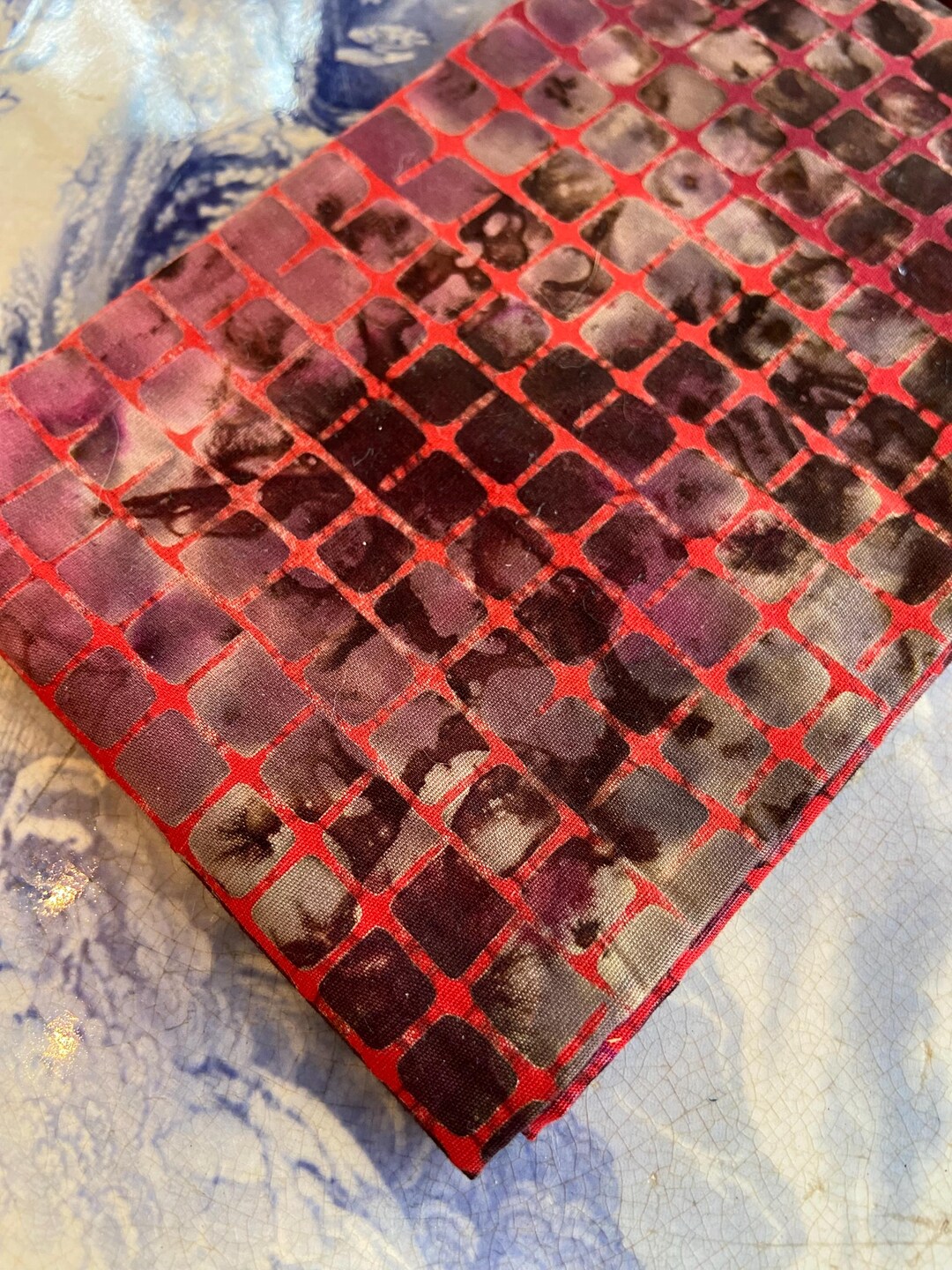 Watercolor Graph Cotton Fabric 17”x23” - Etsy