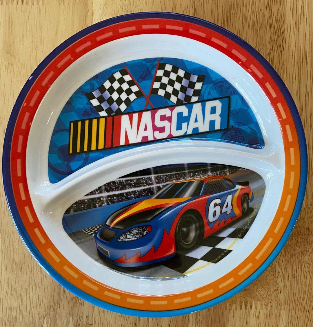 Zak Designs Nascar Plate - Divided Plastic Plate for Race Day - Etsy