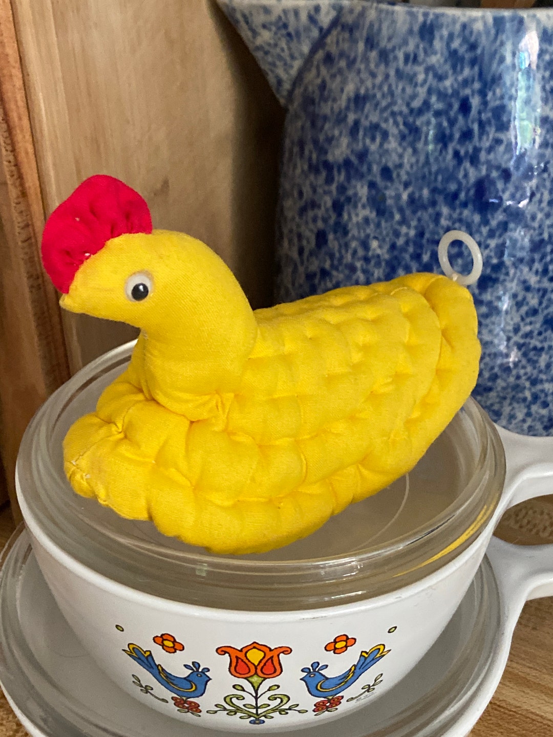 Padded Chicken Hot Handle Grabber Golden Hen Hot Tea Kettle Handle - Etsy
