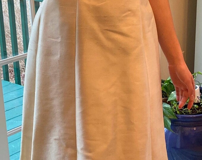 Vintage Silk Wedding Dress - Town and Country Wedding Dress - Golden ...