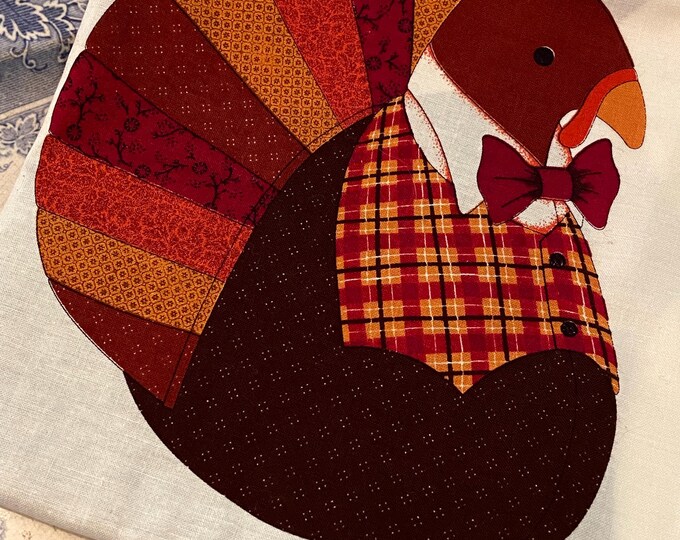 Tom Turkey Fabric and Pattern by Cranston Print Works - Etsy