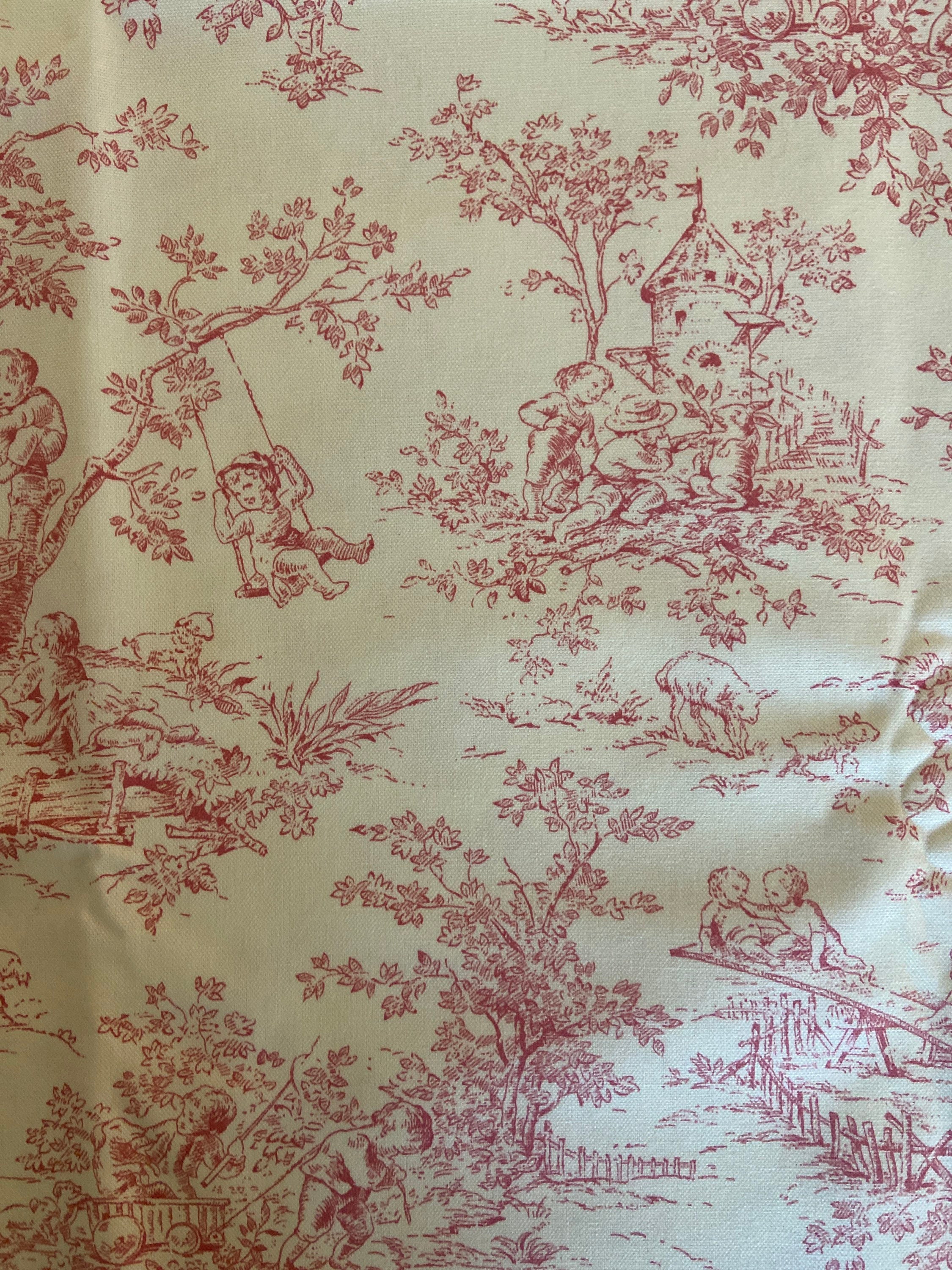 Pink Toile Fabric