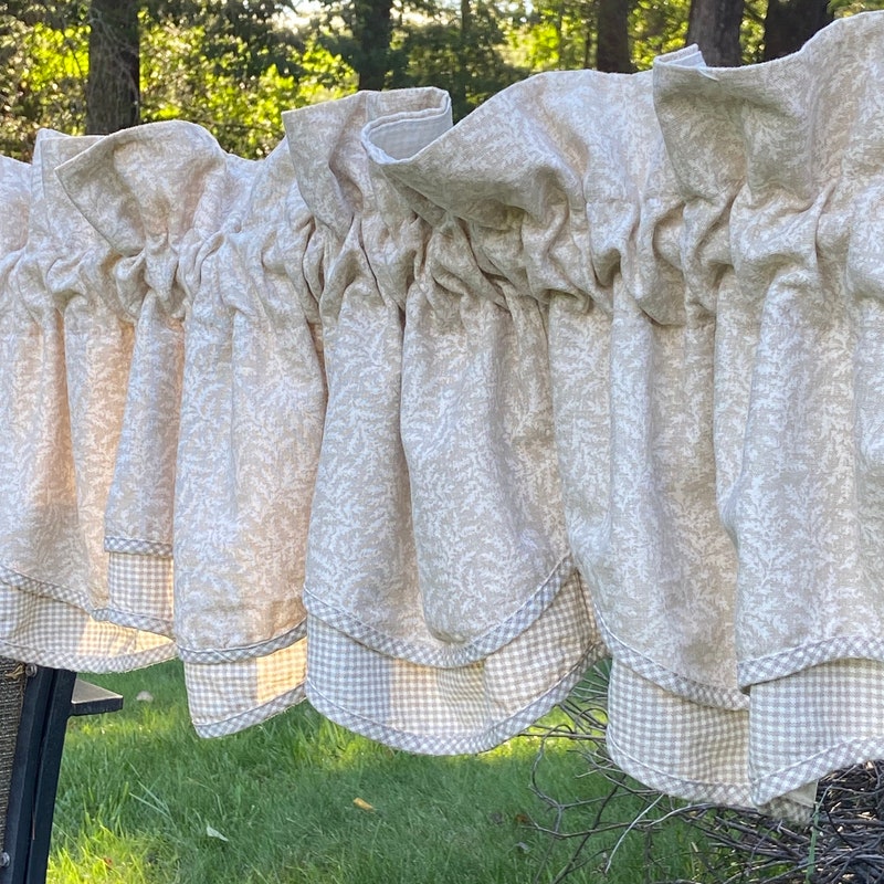 Gingham Valance - Etsy