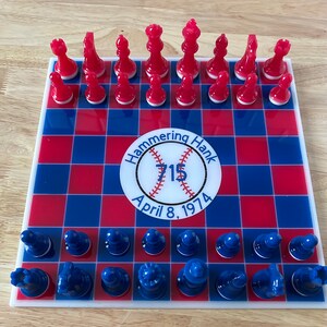 Made to Order Chessboard | Red/blue/white | Sizes Available - 11 ...