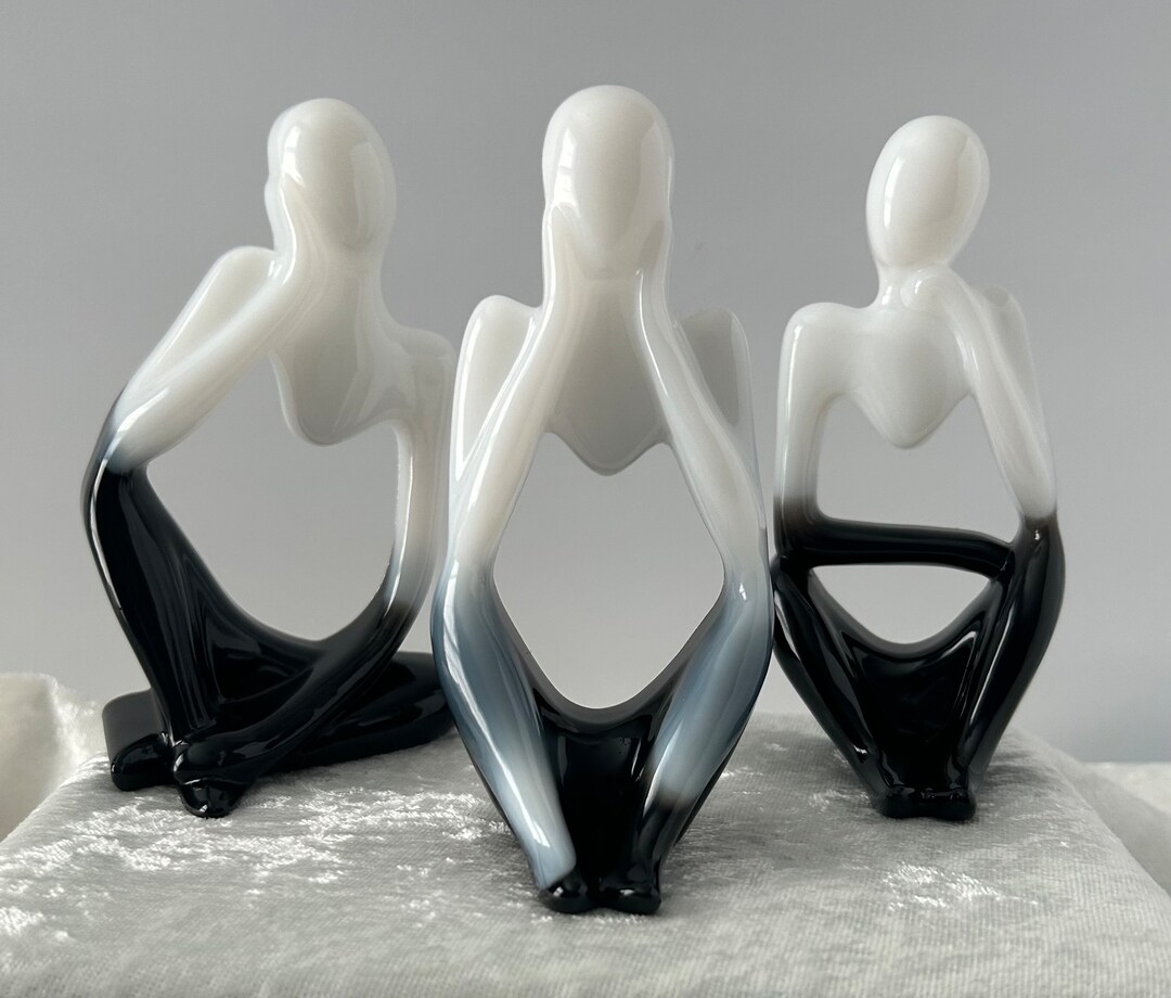 Thinker Statue Housewarming Gift Bookshelf Décor Home Decorations ...