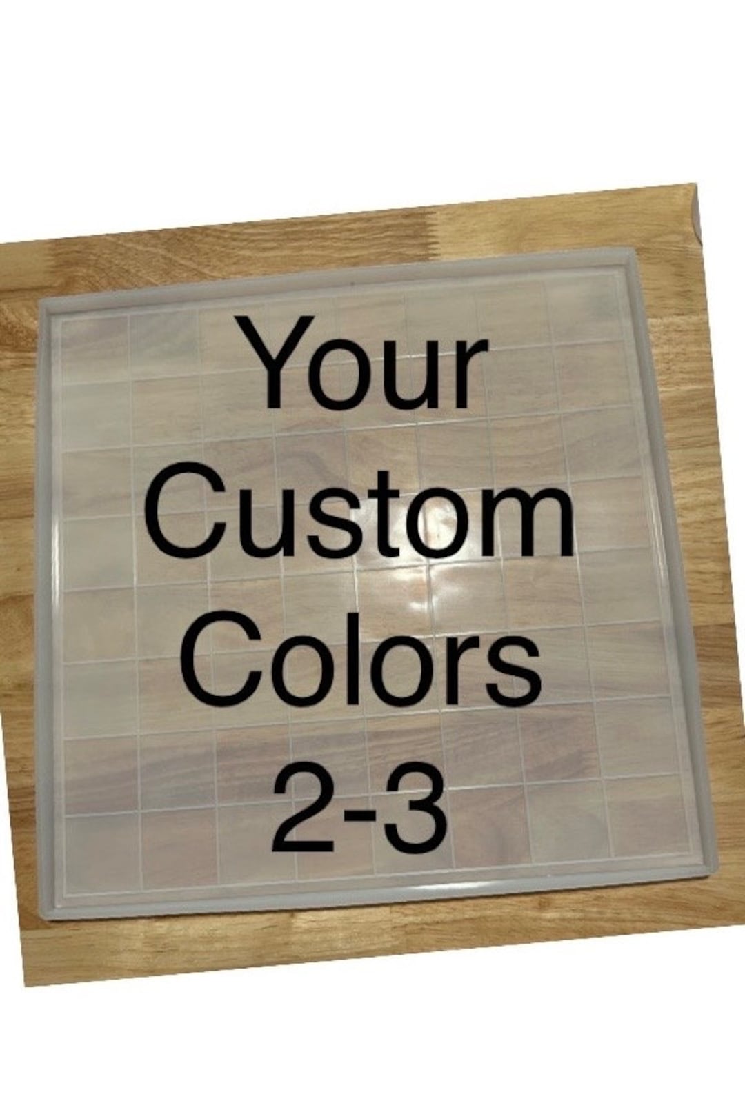 Custom Color Resin Chess Set: Handmade Board Game (11x11) - Etsy