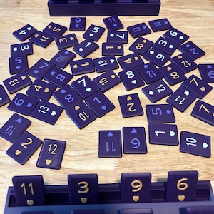 3D Printed Custom Color Rummikub Set: Family Game Night, 2-8 Players ...