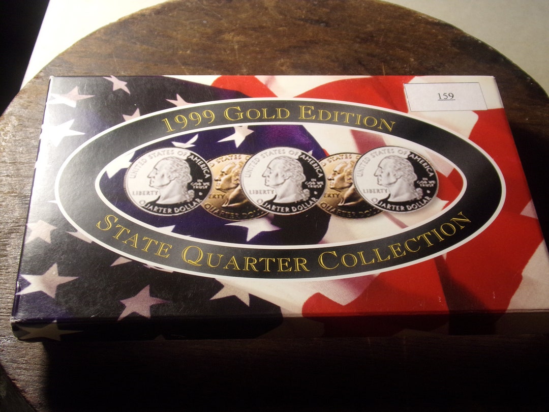 1999 Gold/platinum Edition State Quarter Collection Set - Etsy
