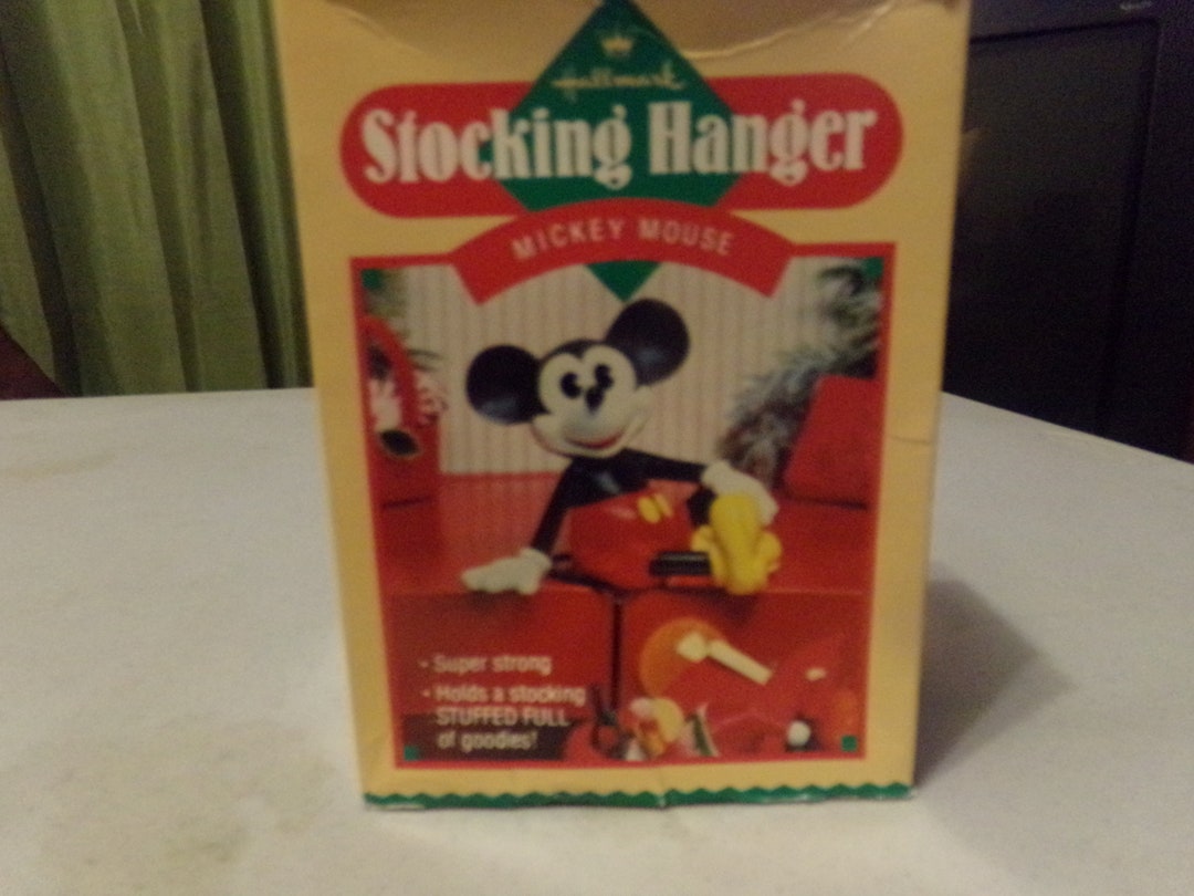 Vintage Hallmark Disney Mickey Mouse Christmas Stocking Hanger - Etsy