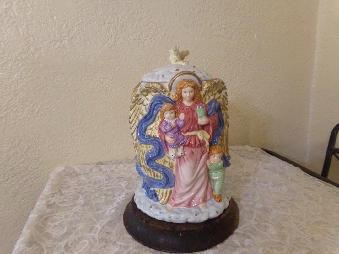 Christmas Angel Baring Gifts Cookie Jar - Etsy
