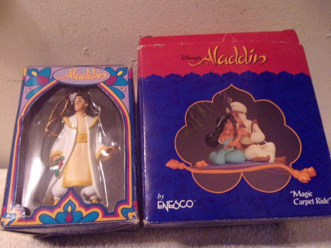 2 Vintage Disney's Aladdin Christmas Ornaments - Etsy