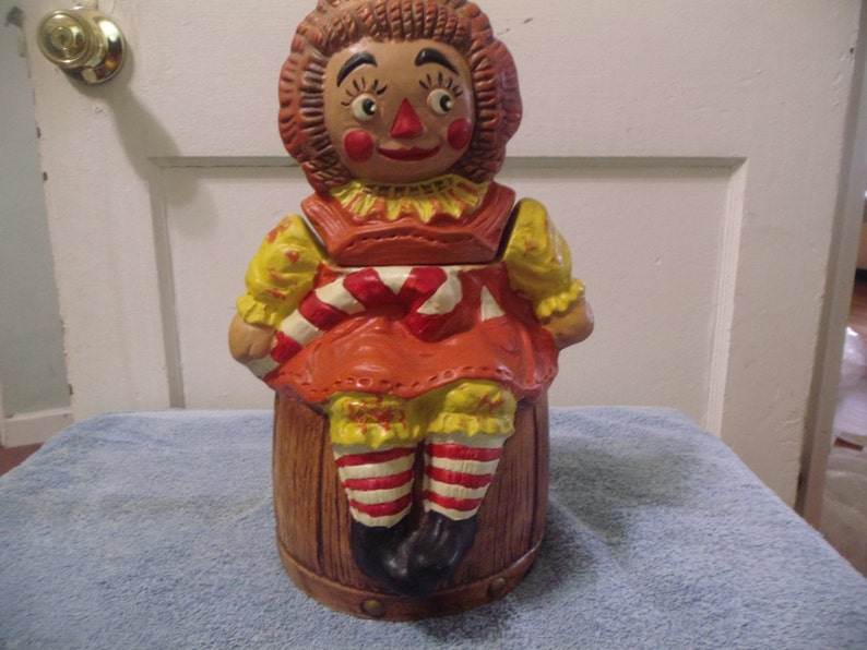 Vintage Raggedy Ann Doll Cookie Jar - Etsy Vintage Raggedy Ann Doll Cookie Jar - Etsy