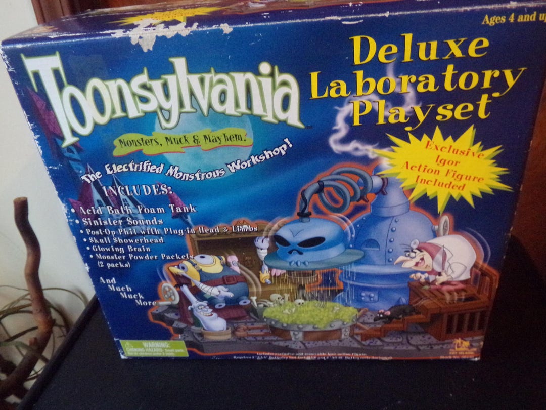 1998 Toonsylvania Deluxe Laboratory Play Set - Etsy