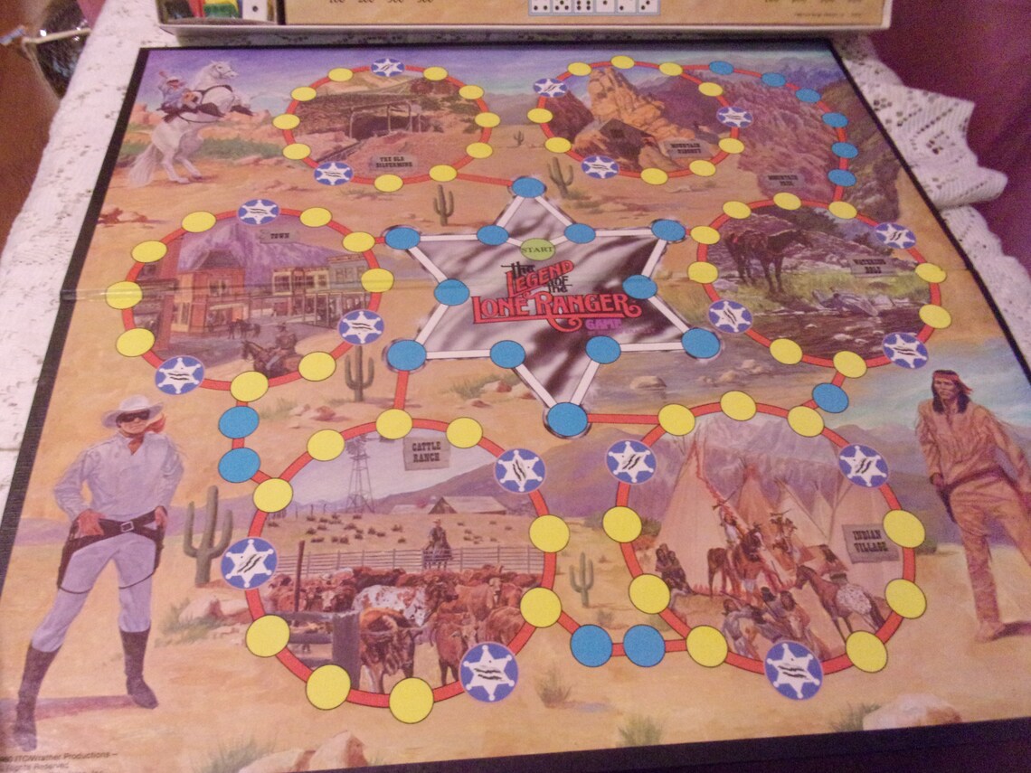 1980 the Legend of the Lone Ranger Board Game - Etsy