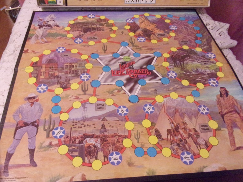 1980 the Legend of the Lone Ranger Board Game - Etsy