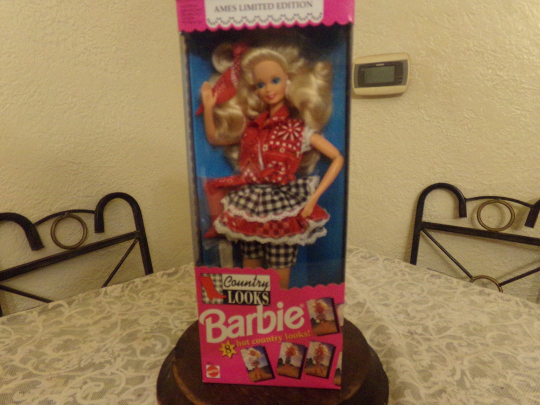 Vintage 1992 Mattel Country Looks Barbie Doll MIB - Etsy