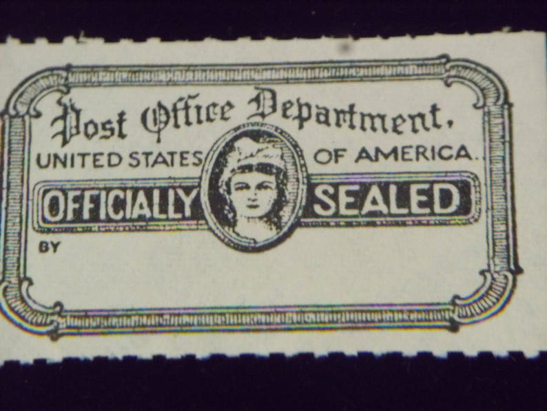 1870s US Post Office Department Officially Sealed Stamp | Etsy