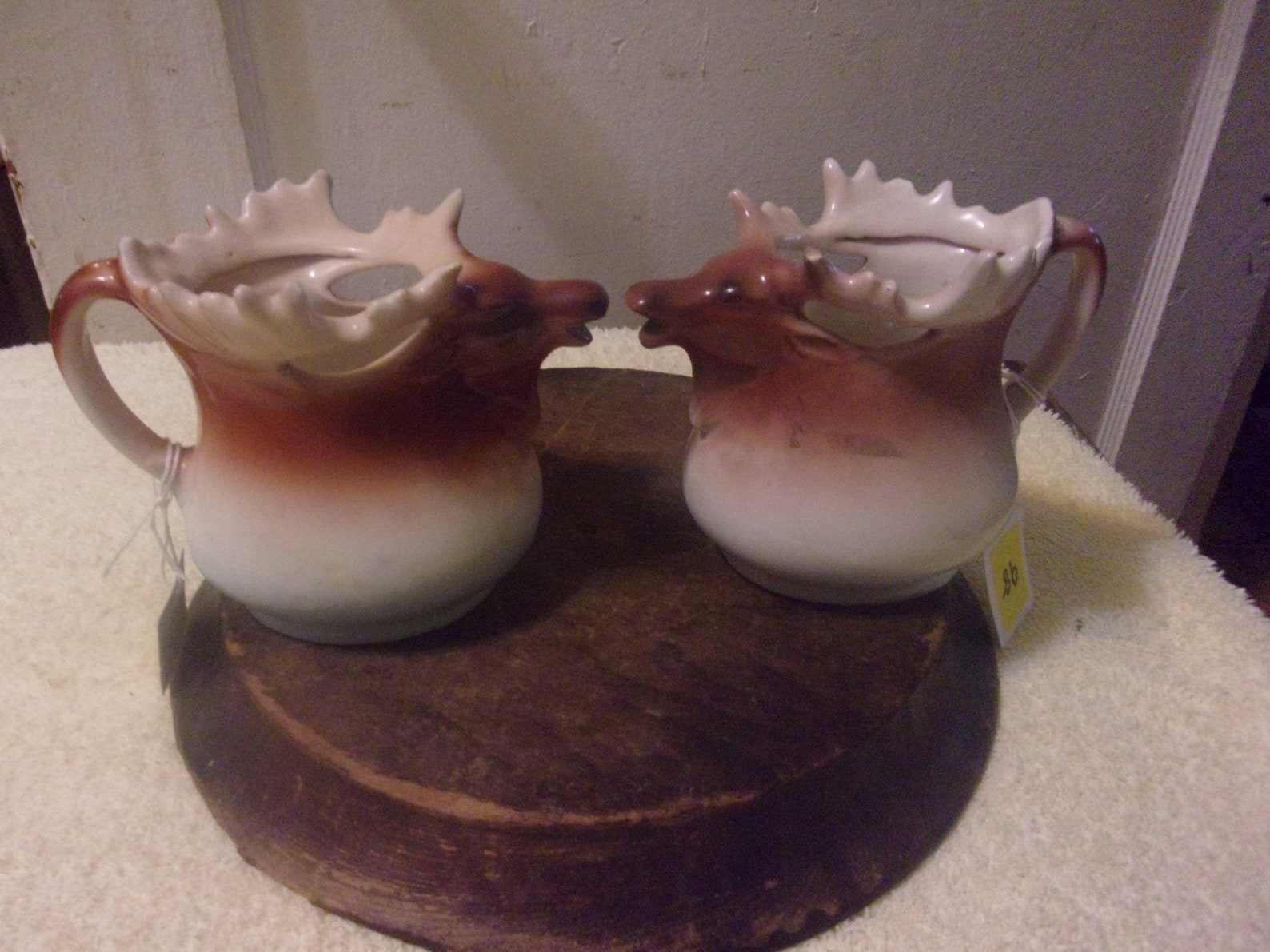 2 Vintage Czechoslovakia Moose Creamer - Etsy