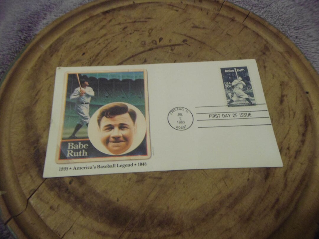 1983 BABE RUTH FLEETWOOD First Day Cover - Etsy